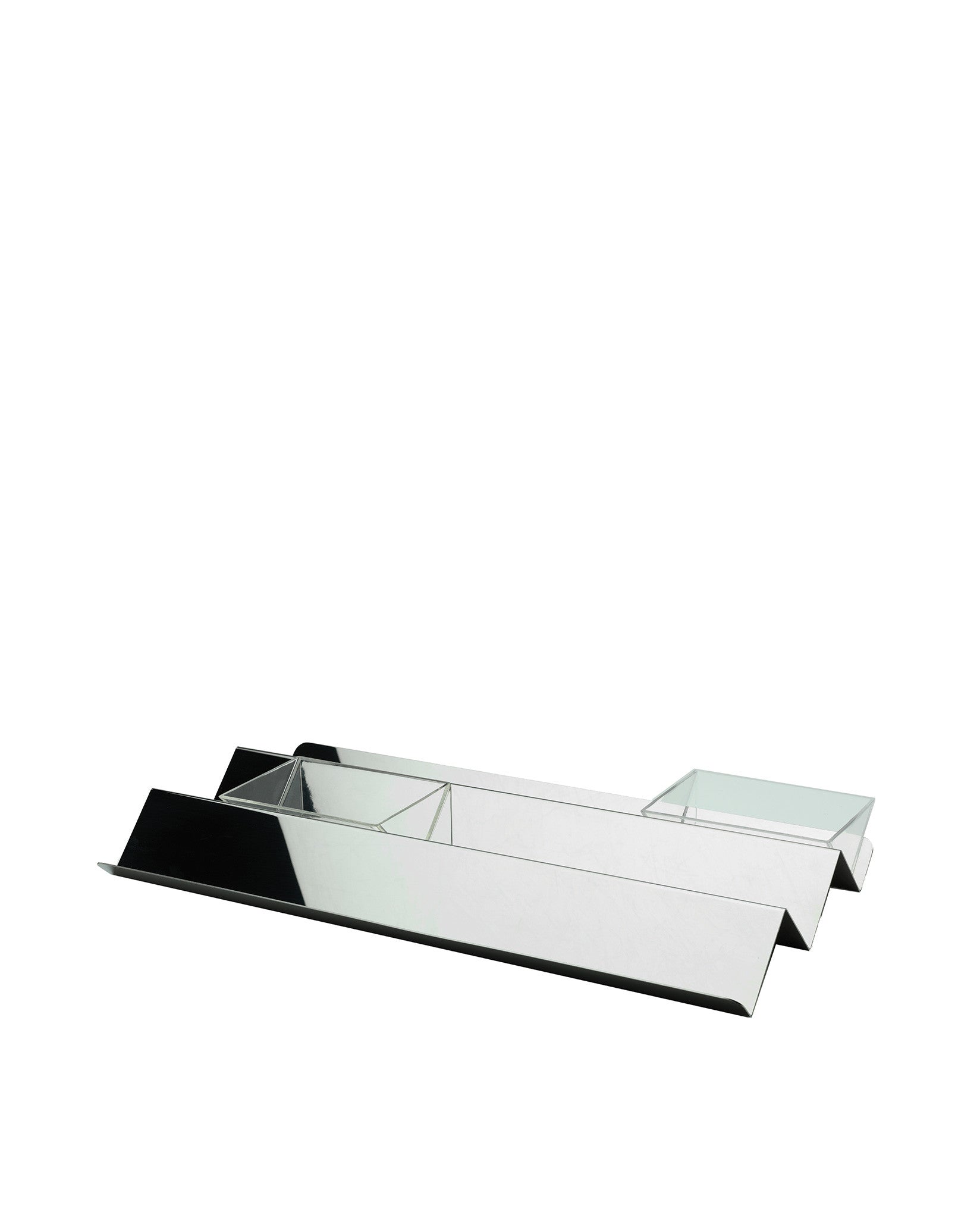 V Tray: Stainless Steel Tray with Containers | Alessi