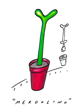 Merdolino Toilet Brush Designed By Stefano Giovannoni | Alessi